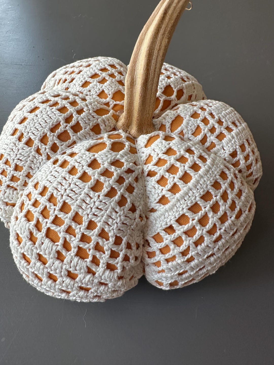 Vintage Doily Pumpkins, Vintage Cotton Pumpkins, Fall Decor, Farmhouse ...