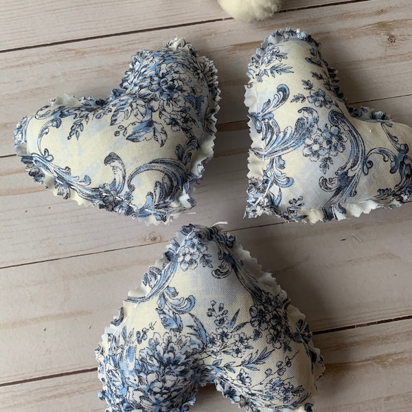 Fabric Hearts - Etsy