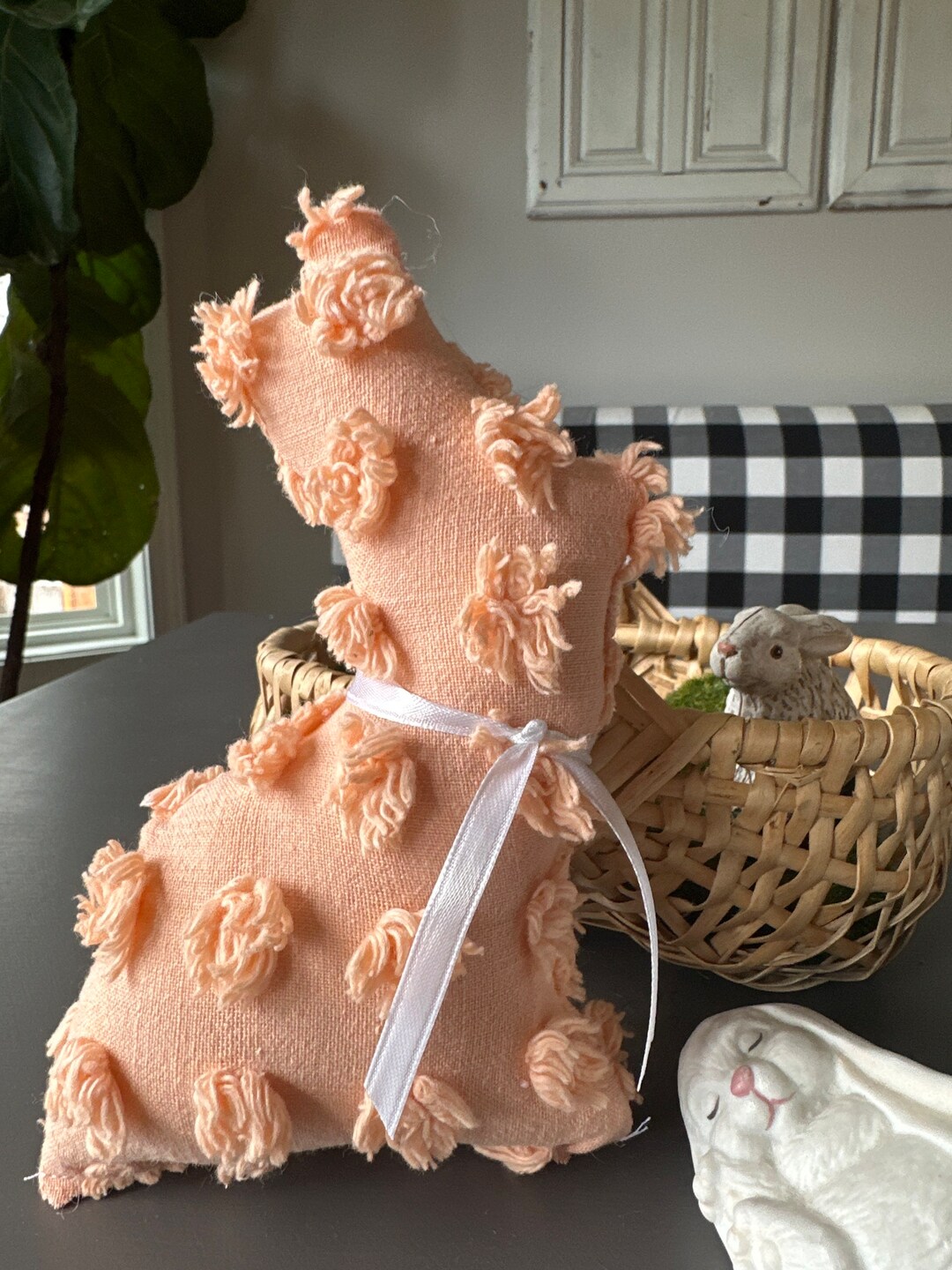 Farmhouse Style Fabric Bunnies Shabby Chic Bunny Rabbit - Etsy