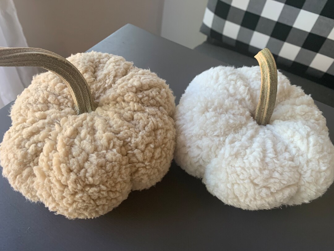 Neutral Pumpkins Farmhouse Style Fabric Pumpkins Shabby Chic - Etsy