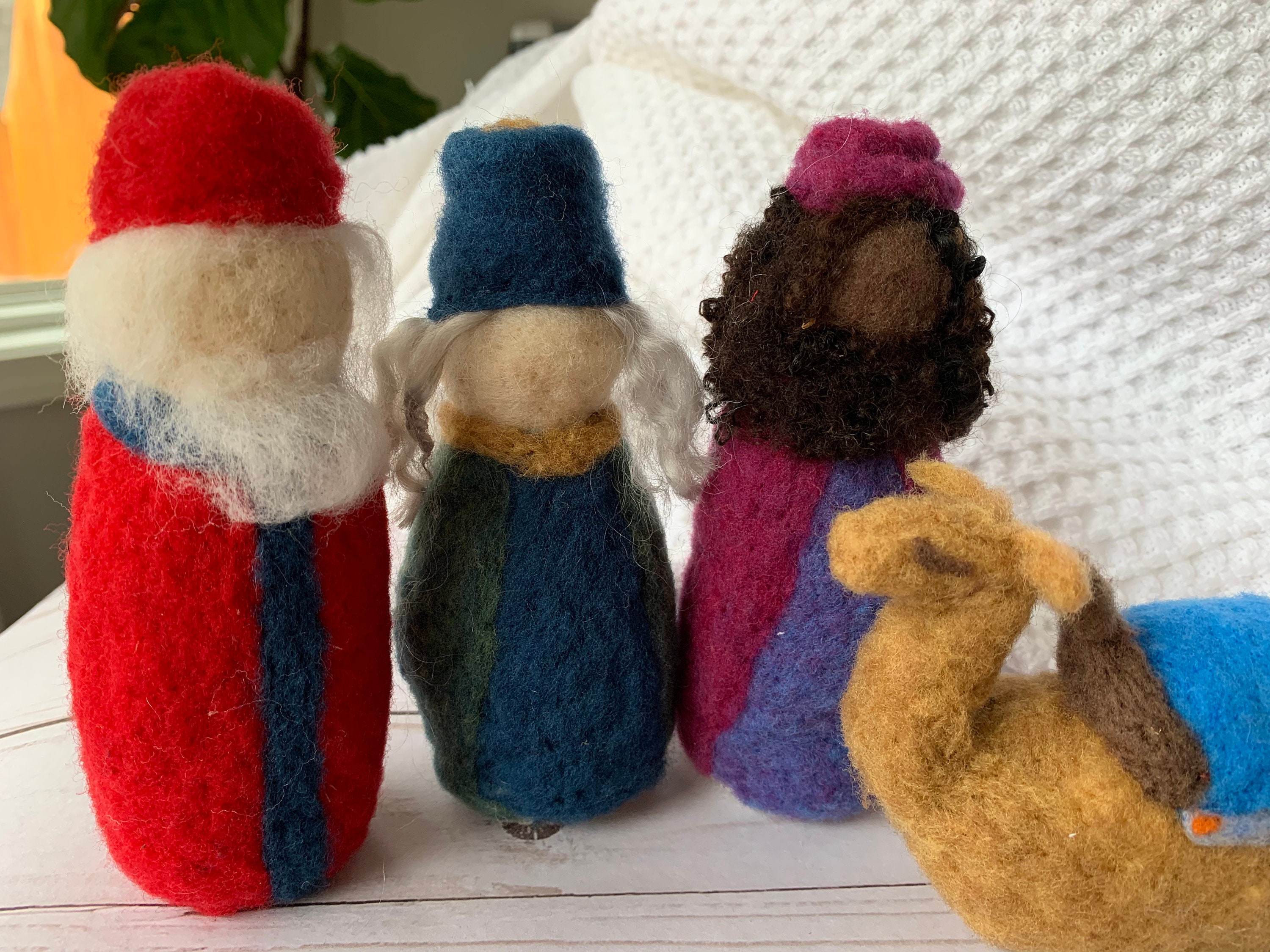 Needle Felted Nativity Christmas Nativity Baby Jesus Mary - Etsy