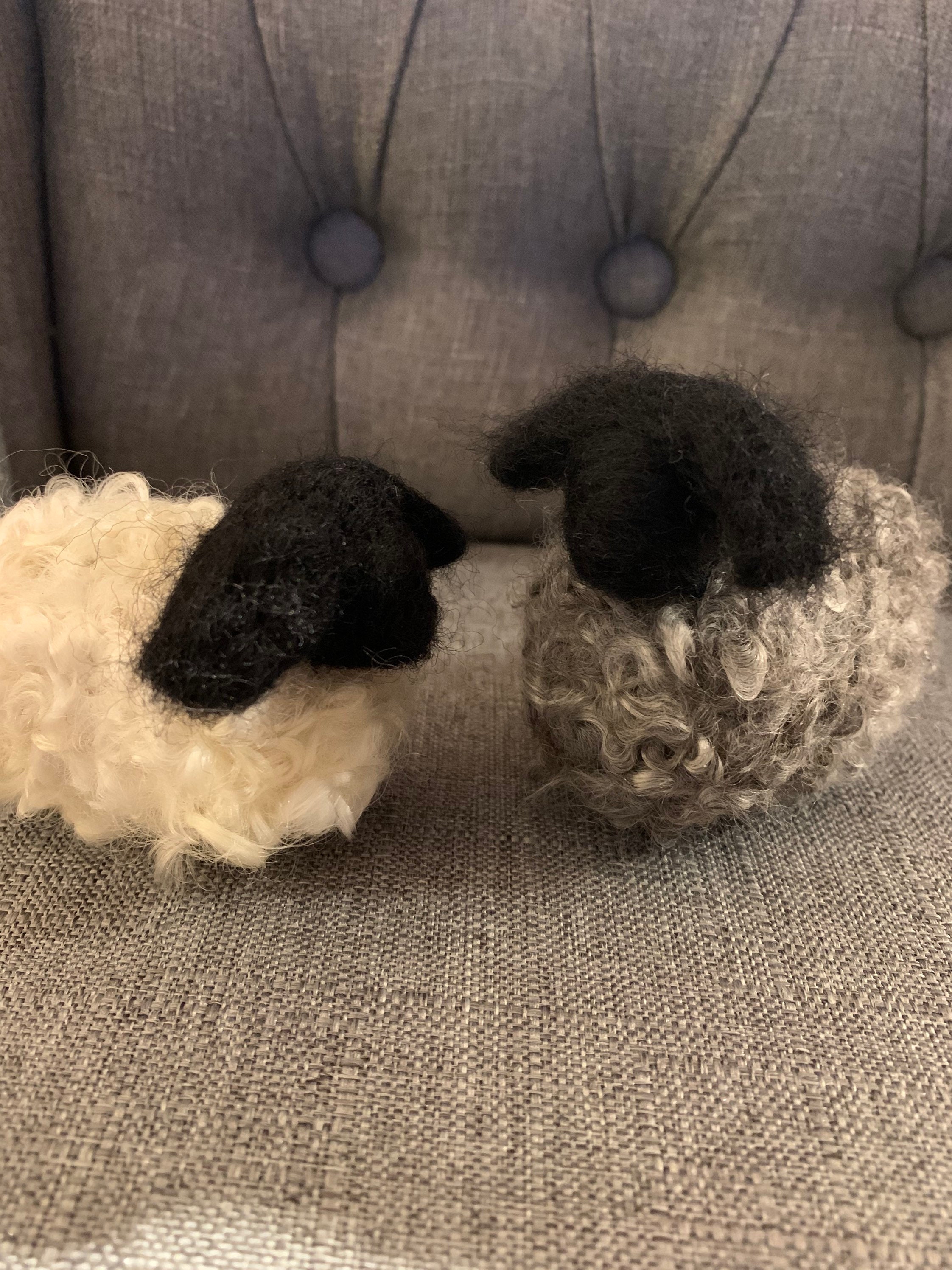 2 Needle felted sheep wool sheep easter lambs felt sheep | Etsy