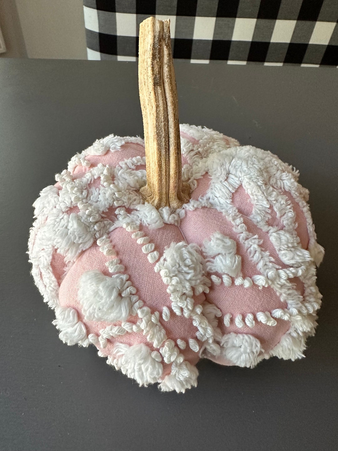 Vintage Chenille Pumpkins, Farmhouse Style Fabric Pumpkins, Shabby Chic ...