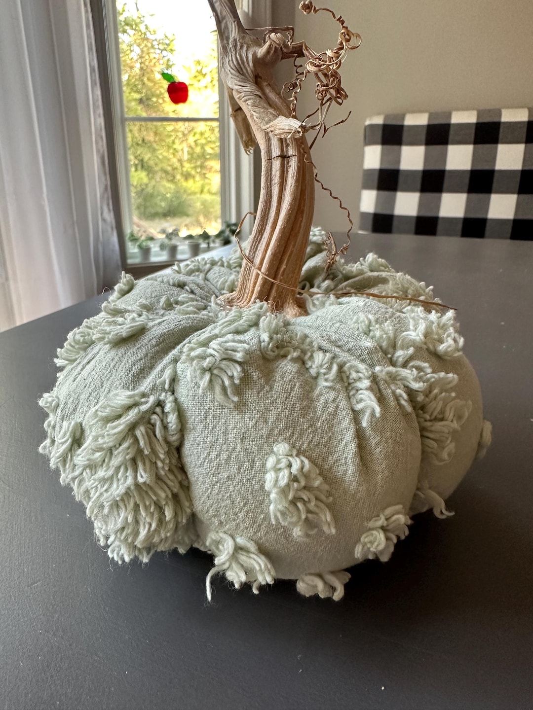Vintage Chenille Pumpkins, Farmhouse Style Fabric Pumpkins, Shabby Chic ...