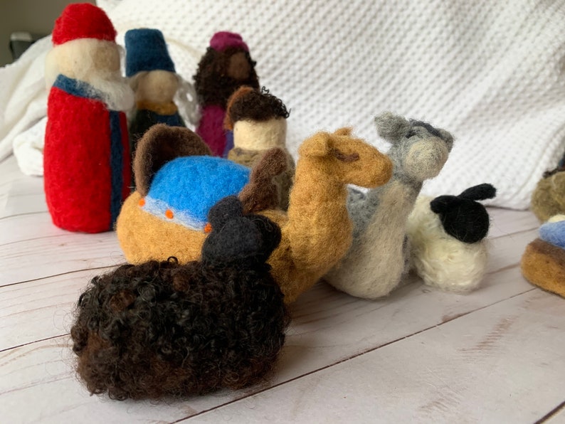 Needle felted nativity Christmas nativity baby Jesus Mary | Etsy