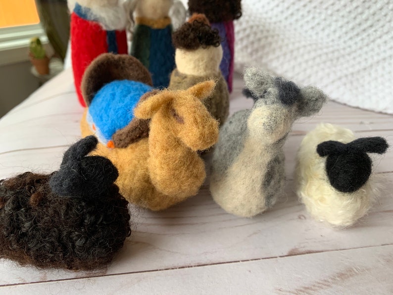 Needle felted nativity Christmas nativity baby Jesus Mary | Etsy
