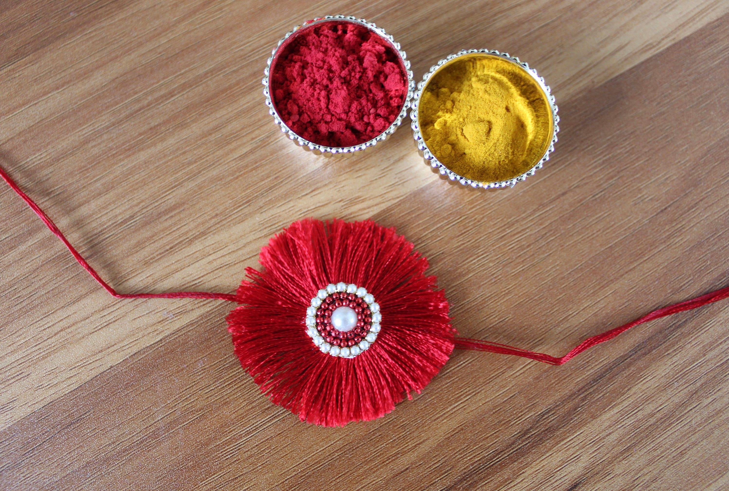 Silk Thread Rakhi Raksha Bandhan Kundan Rakhi Rakhri - Etsy