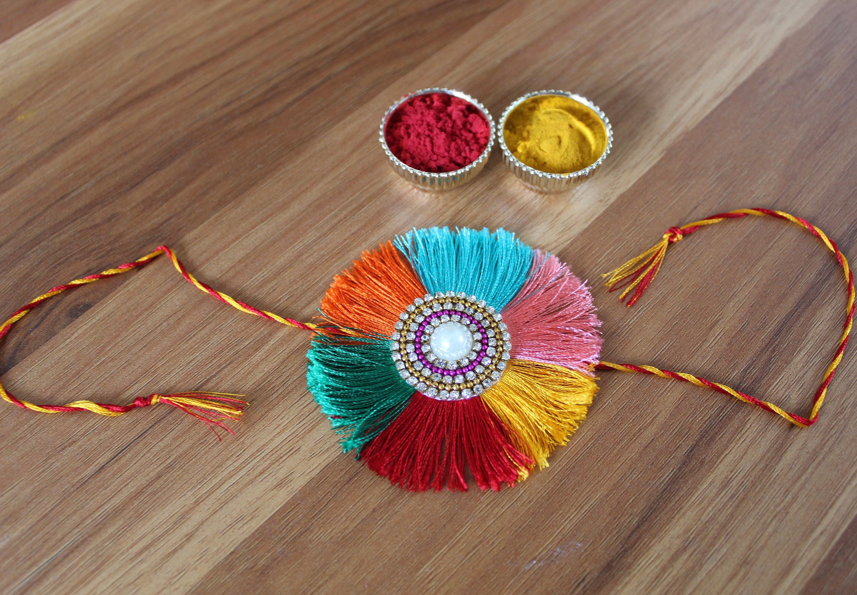 Silk Thread Rakhi Raksha Bandhan Kundan Rakhi Rakhri - Etsy