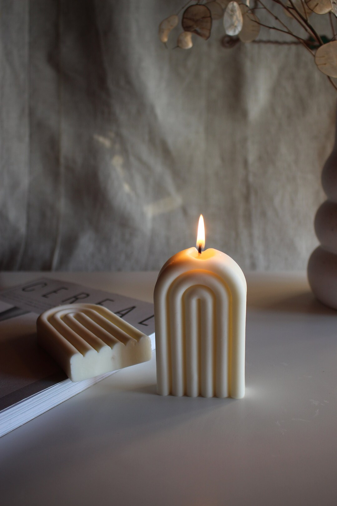 Arch Candle Rainbow Candle Aesthetic Candle Minimalist - Etsy