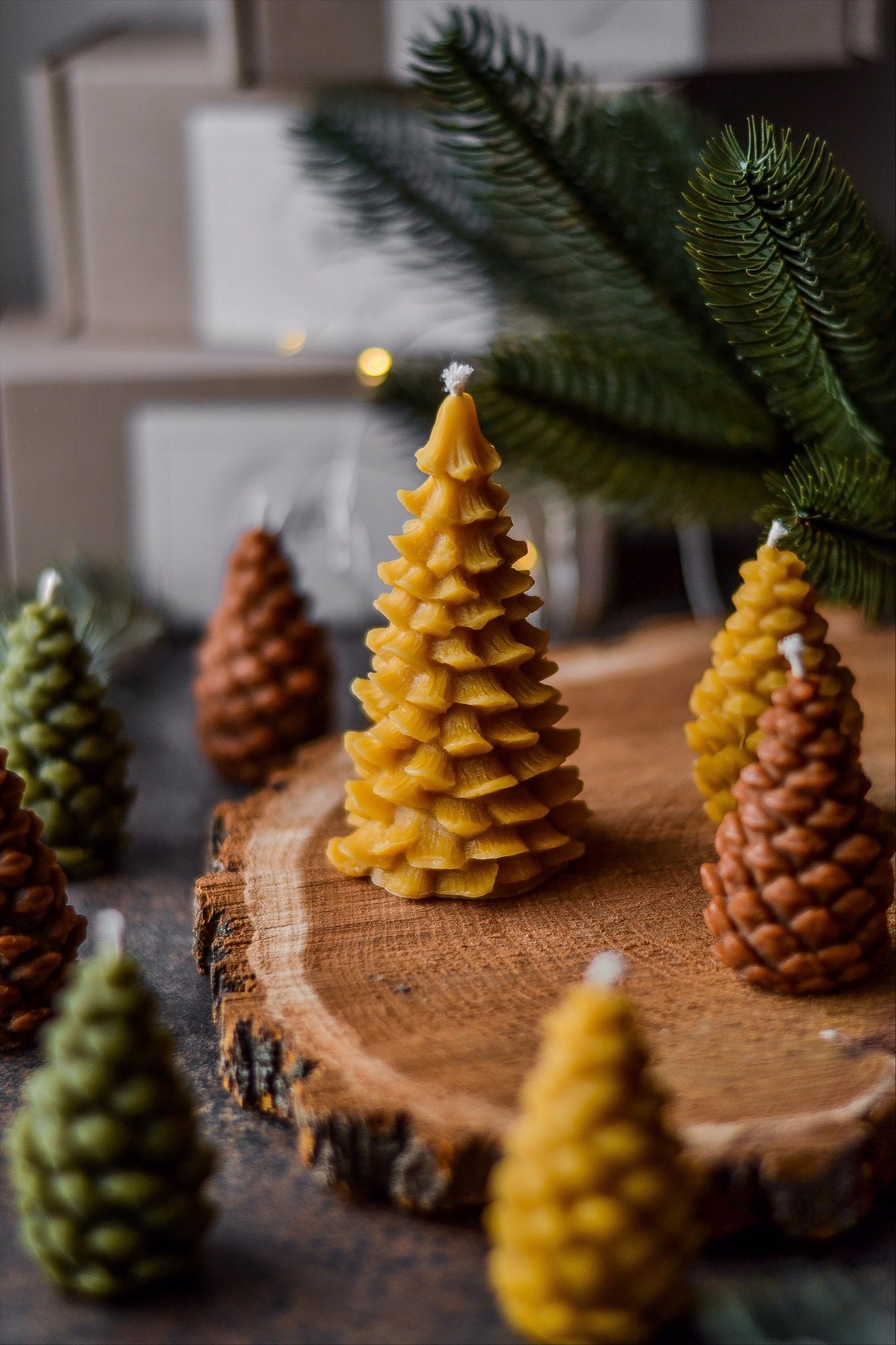 Christmas Tree Candle Christmas Gift Candle Christmas Decor - Etsy