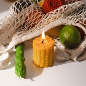 Food Candles, Real Fruit & Vegetables Candles, Orange Candle, Lemon ...