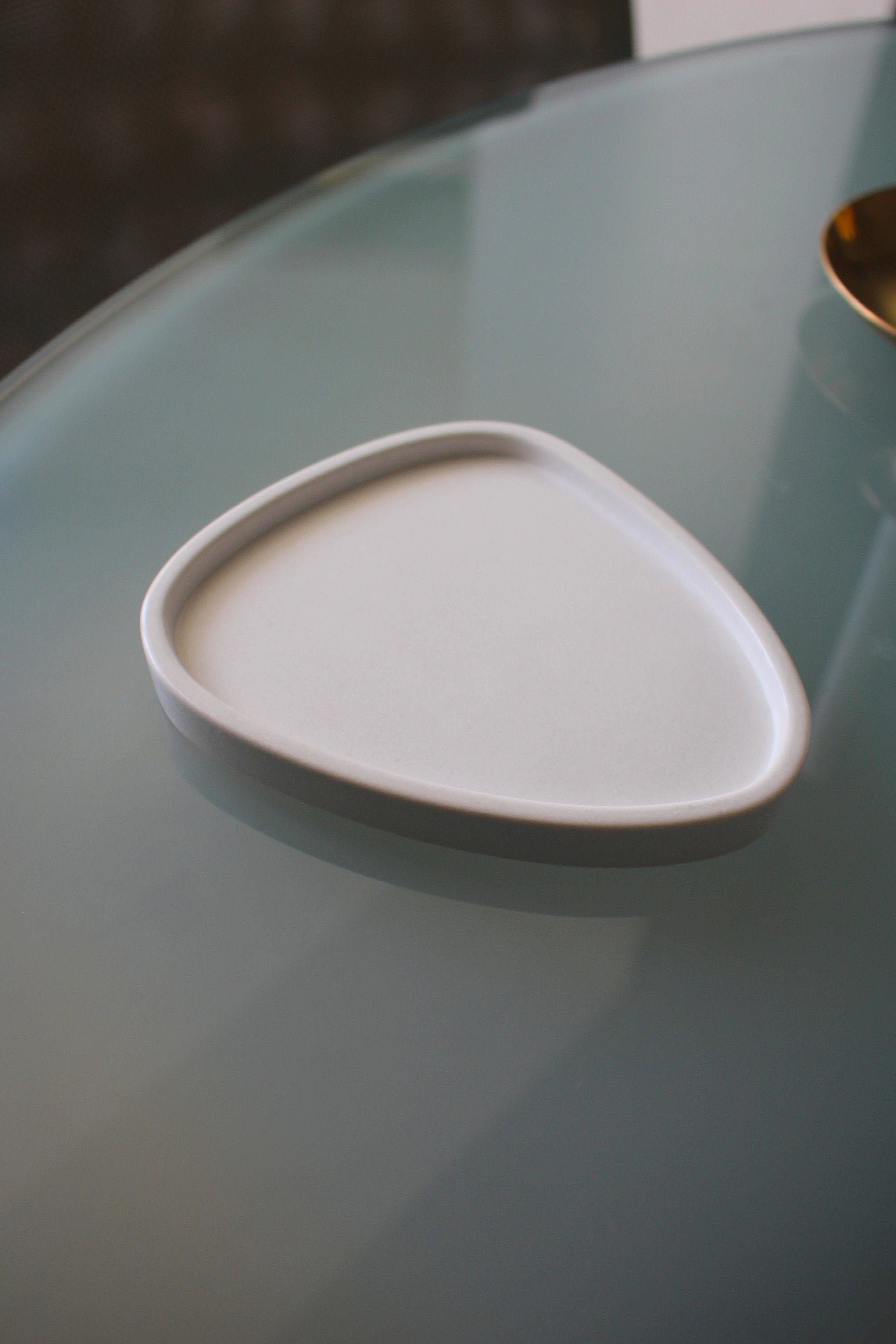 Concrete Trinket Tray Abstract Tray White Jewelry Tray - Etsy