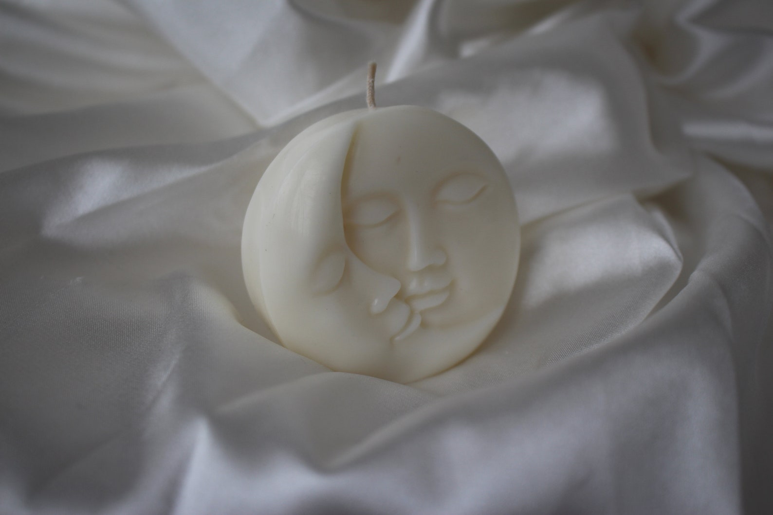 Sun and Moon Candle Moon Face Candle Eclipse Candle Scanted | Etsy