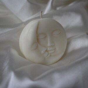 Sun and Moon Candle Moon Face Candle Eclipse Candle Scanted | Etsy