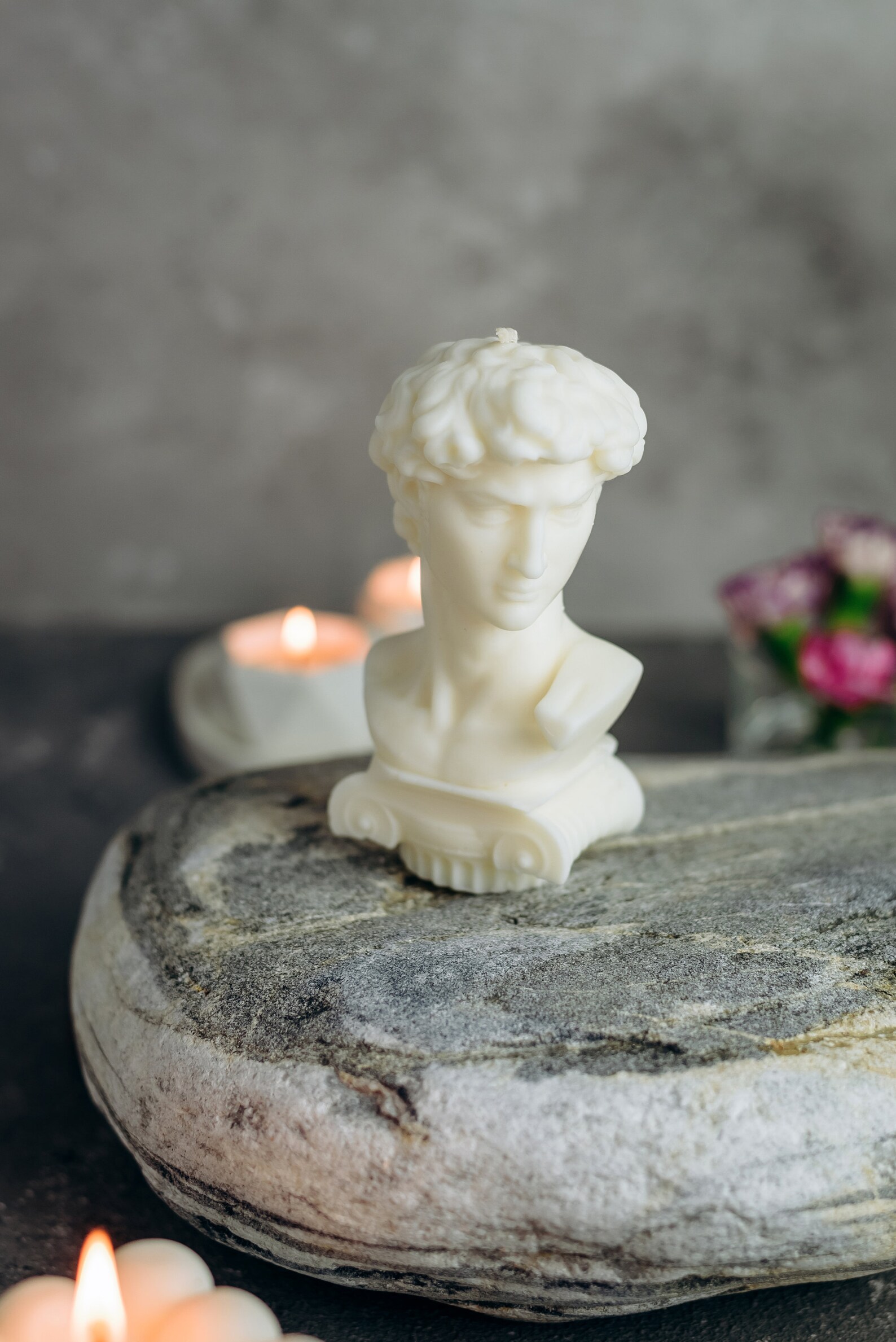 David Candle David Bust Candle David Head Candle Statue - Etsy