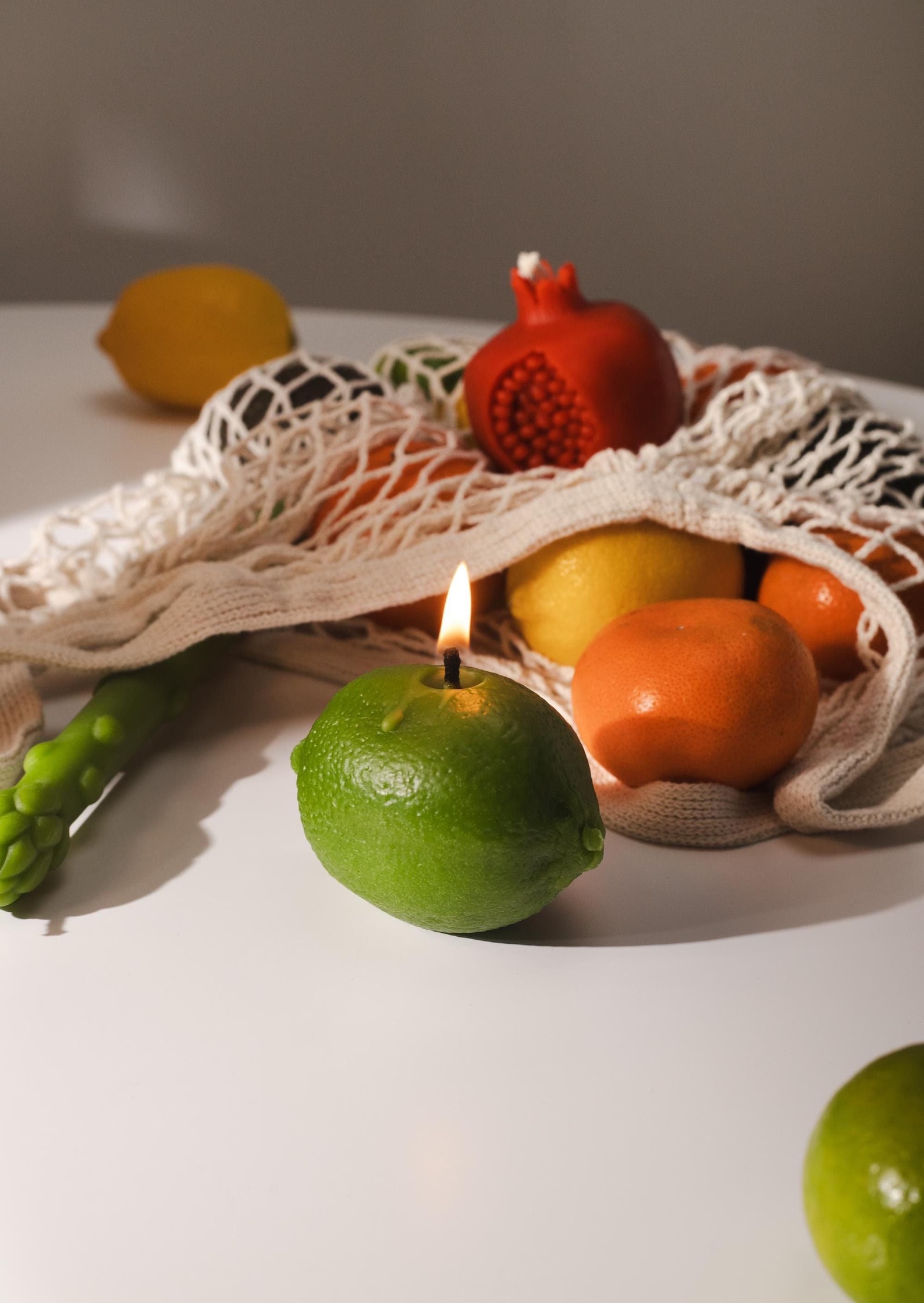 Lime Candle, Beeswax Lemon Candles, Fruit Candles, Home Decor, Food ...