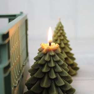 Christmas Tree Candle Christmas Gift Candle Christmas Decor - Etsy