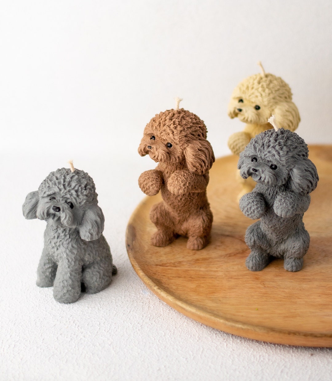 Poodle Candle, Dog Candle, Puppy Candle, Gift for Dog Lover, Pet Candle ...