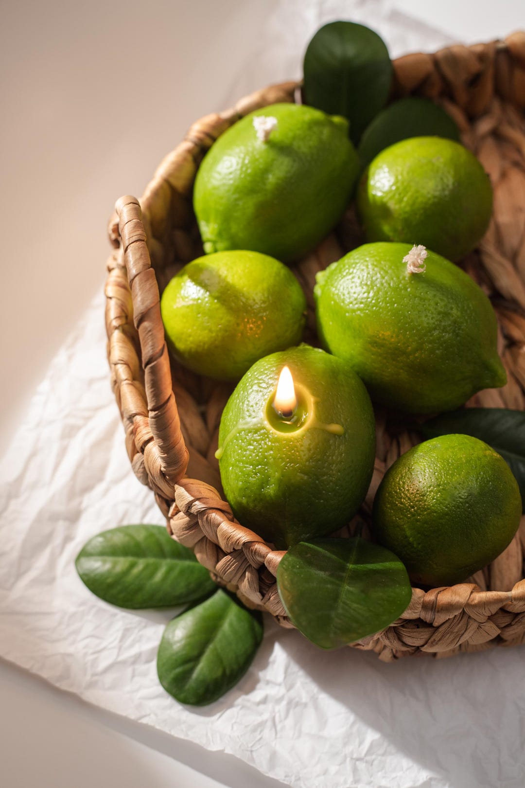 Lime Candle, Beeswax Lemon Candles, Fruit Candles, Home Decor, Food ...