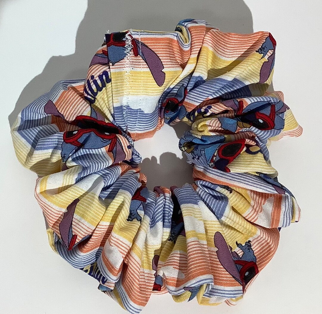 Stitch Chillin Summer Vibes XL Hair Scrunchie Scrunchy Women's Girl's 4 ...