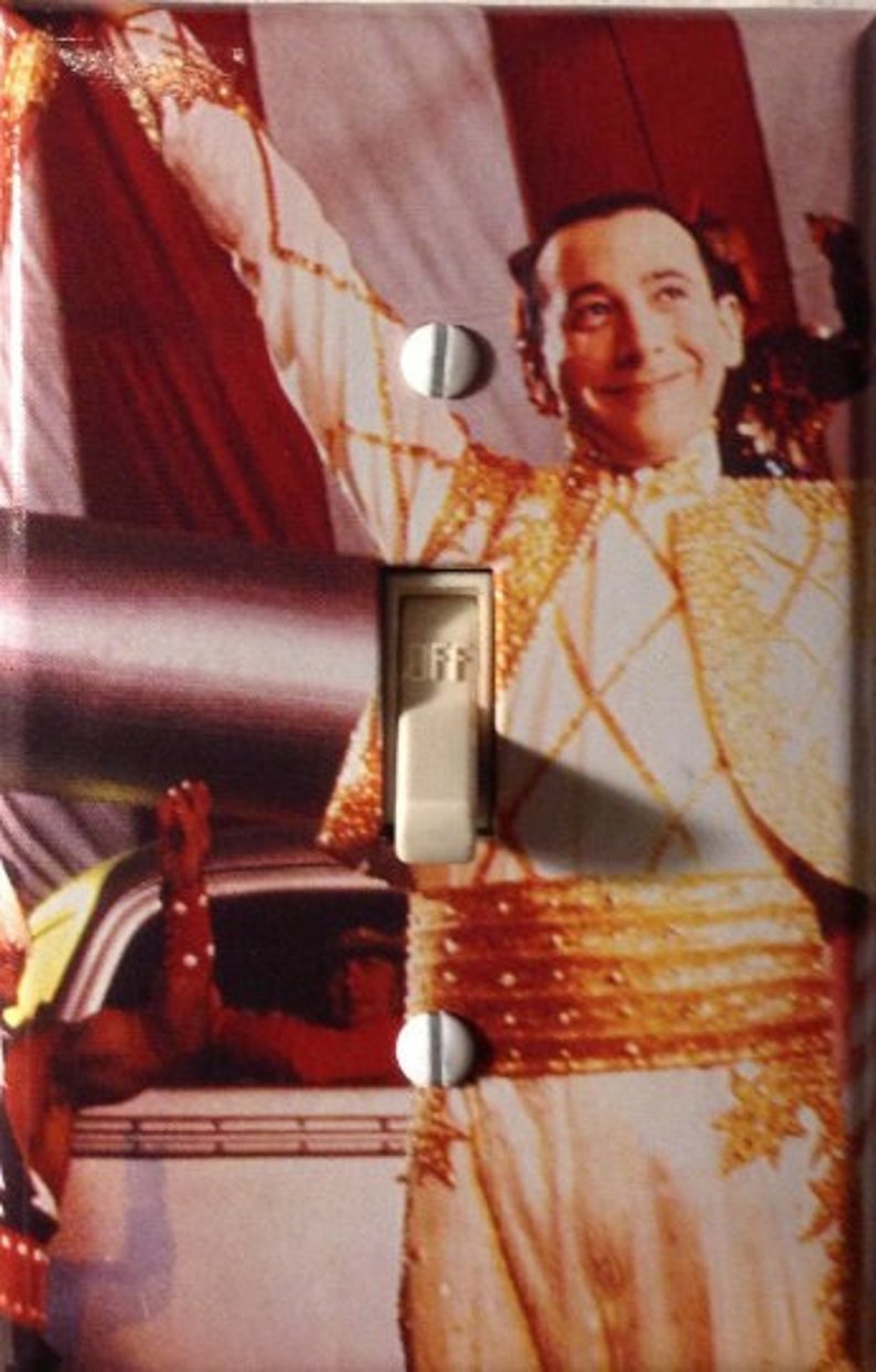 Pee Wee Herman Big Top Paul Reubens Light Switch Plate Cover Bedroom Bathroom Kitchen Den
