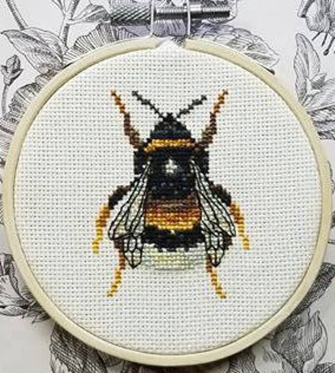 Bumble Bee Cross Stitch Pattern - Etsy