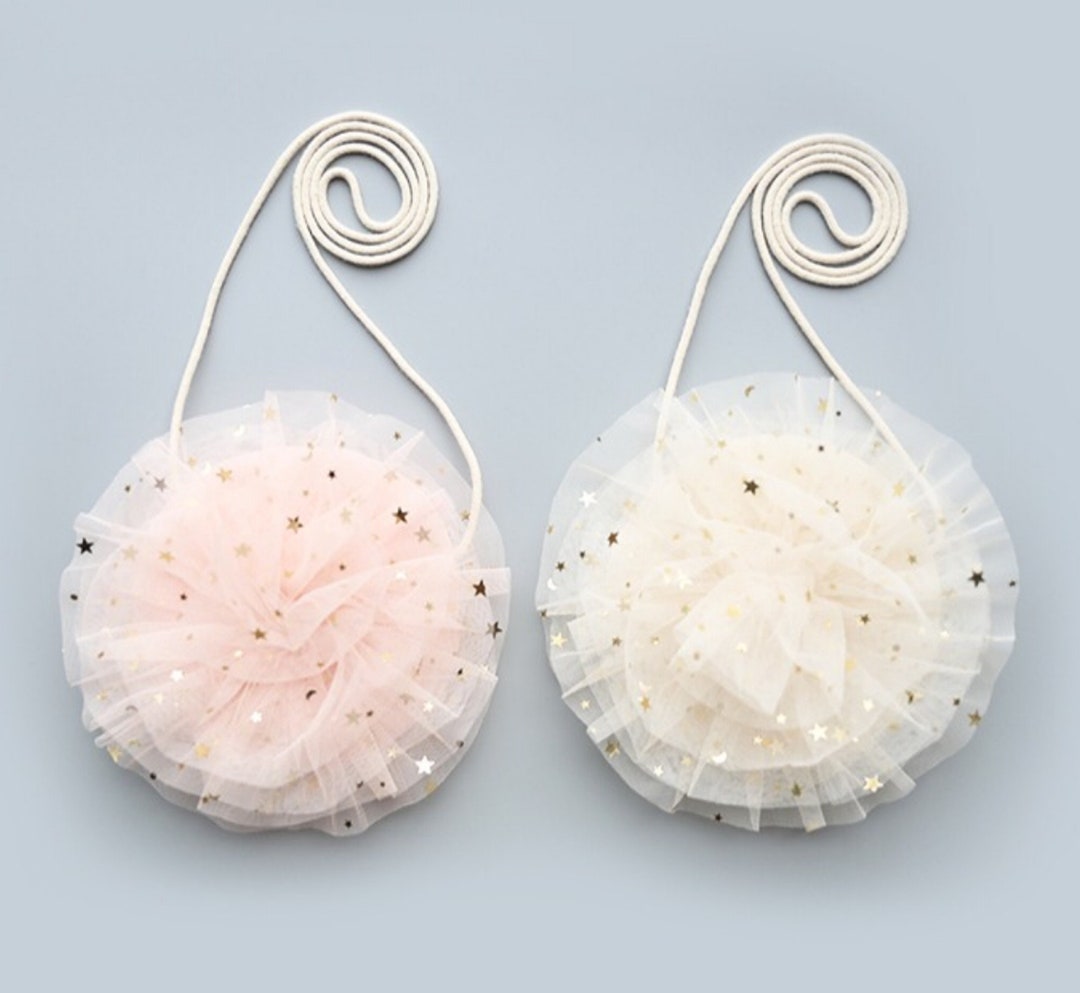 Personalized Round Flower Girl Purse, Custom Name Handbag for Girls ...