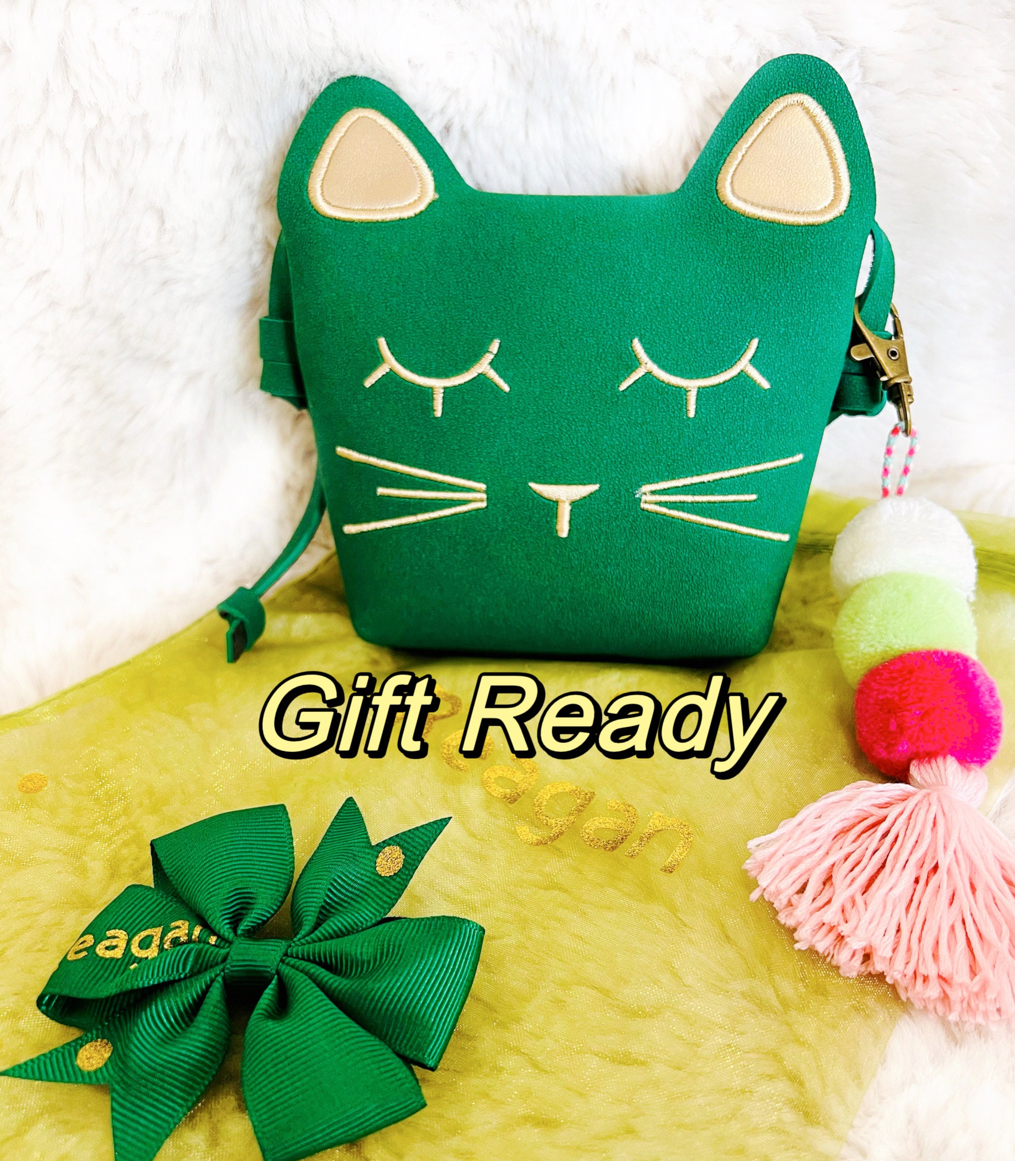 Personalized Vinyl Cat-inspired Mini Toddler Purse for Toddler Girl ...