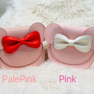 Personalized Embroidered Mouse-ear Crossbody Leather Toddler Purse With ...
