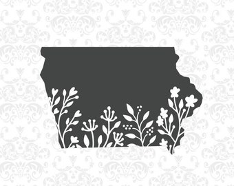 Iowa state dxf | Etsy