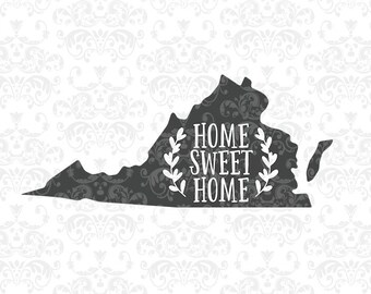 Virginia SVG Virginia Shape State Virginia Silhouette - Etsy