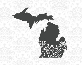 Michigan state svg | Etsy