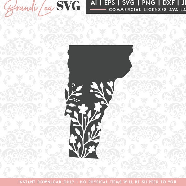 Vermont State Svg - Etsy
