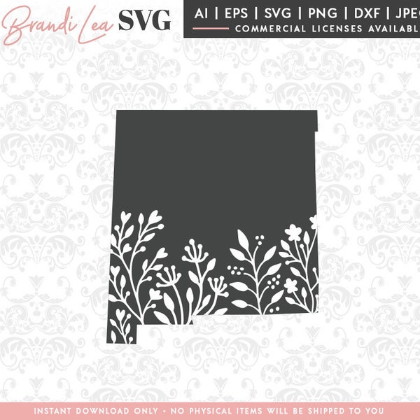 New Mexico State Map Svg - Etsy