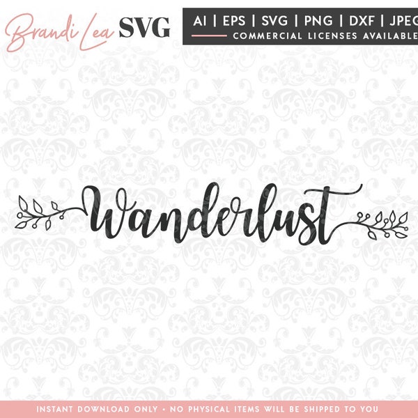 Wanderlust Svg - Etsy