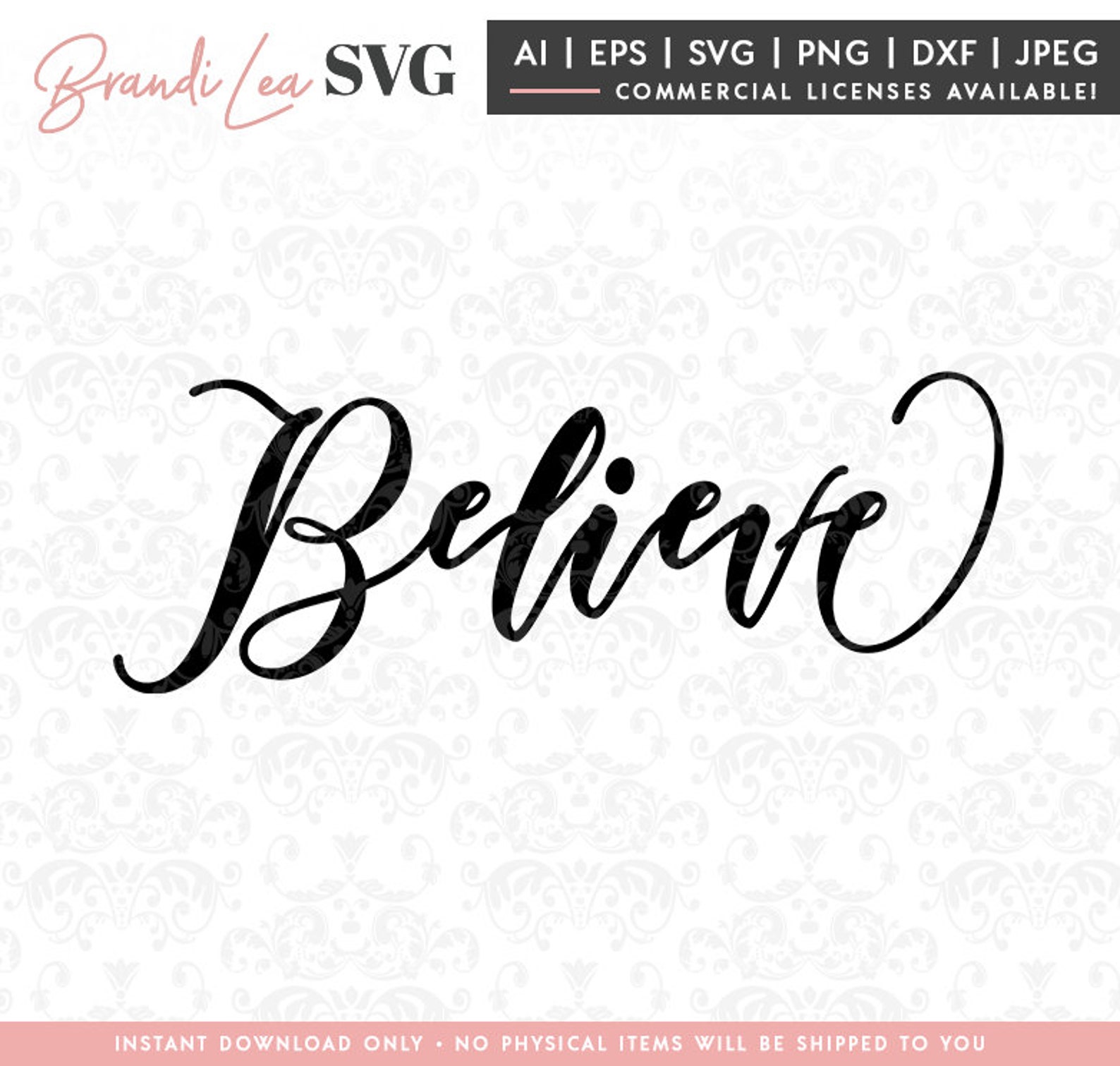 Believe Svg Believer Motivational Svginspirational Svg - Etsy