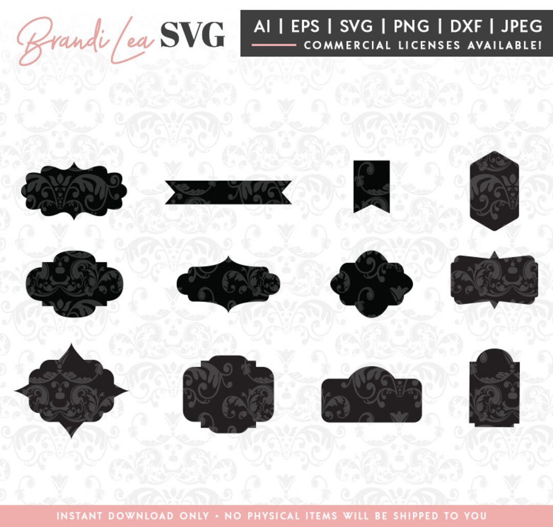 Marco SVG, Cinta SVG, signo svg, caja svg, banner svg, svg, DxF, EpS ...