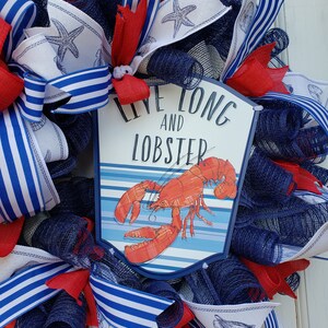 Beach Front Door Wreath, Nautical Front Porch Decor, Father's Day Gift ...