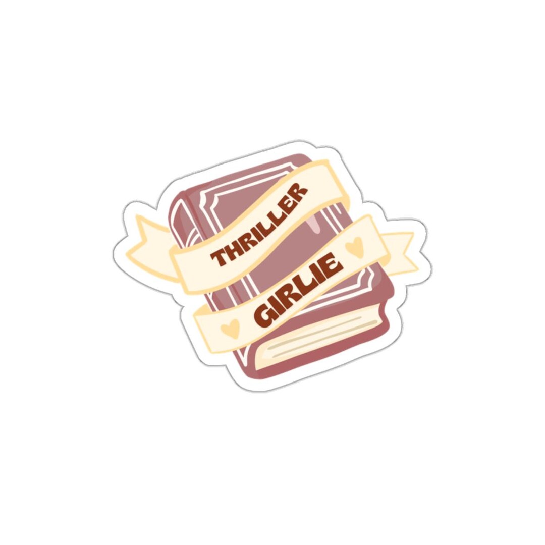 Thriller Girl Book Stack Sticker | Die-cut Sticker - Etsy