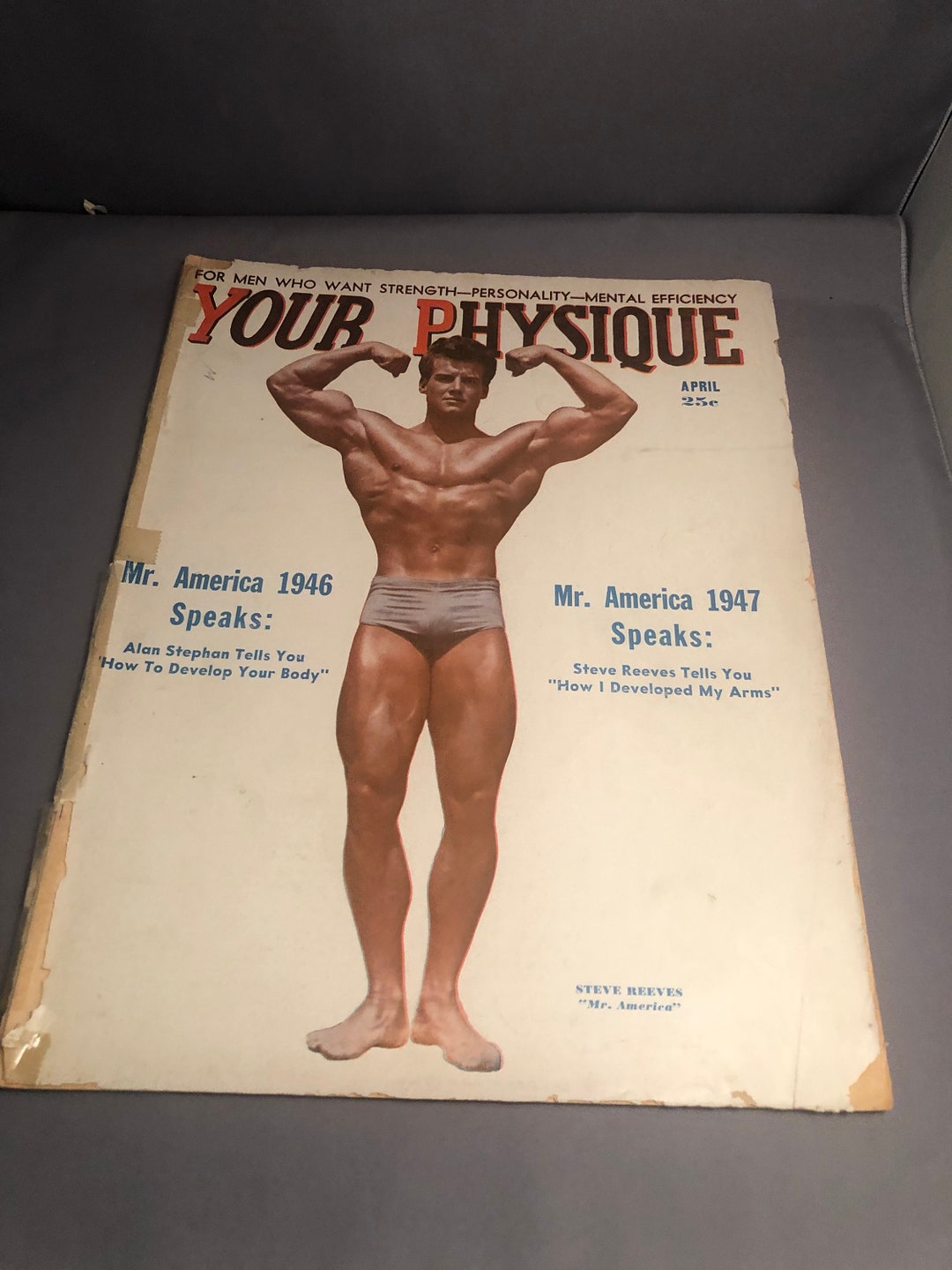Your Physique Beefcake Bodybuilding Vintage Magazine Vol 9 No 1 April 1948 , Gay Interest Male ...