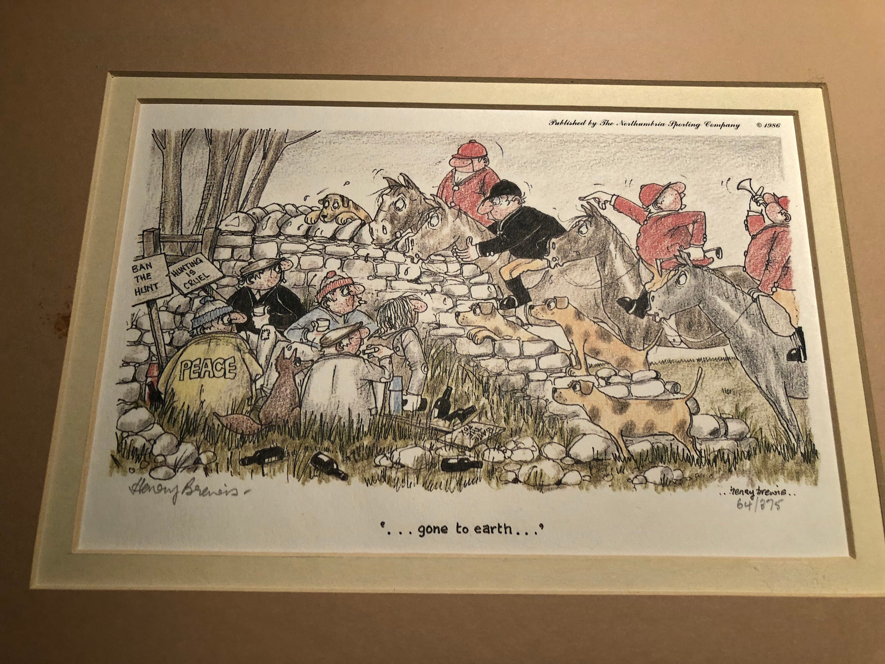 Lot of 4 Vintage Artist Signed & Numbered Henry Brewis Prints in Mattes ...