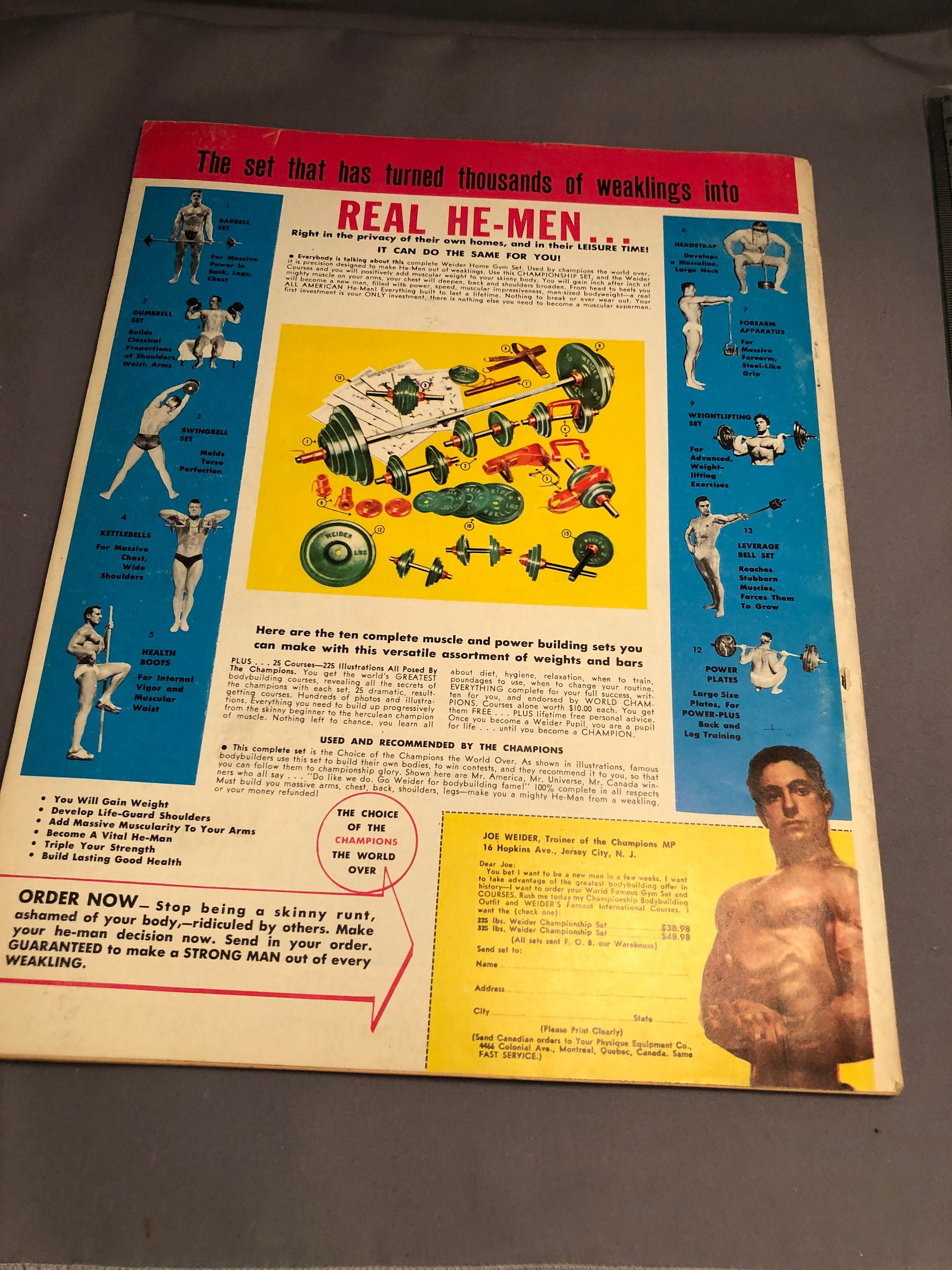 Muscle Power Beefcake Bodybuilding Vintage Magazine Clarence Ross Cover ...