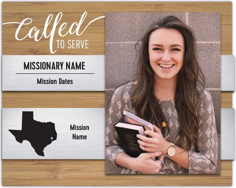 LDS Missionary Plaque | Custom Design | Personalized Plaque ...
