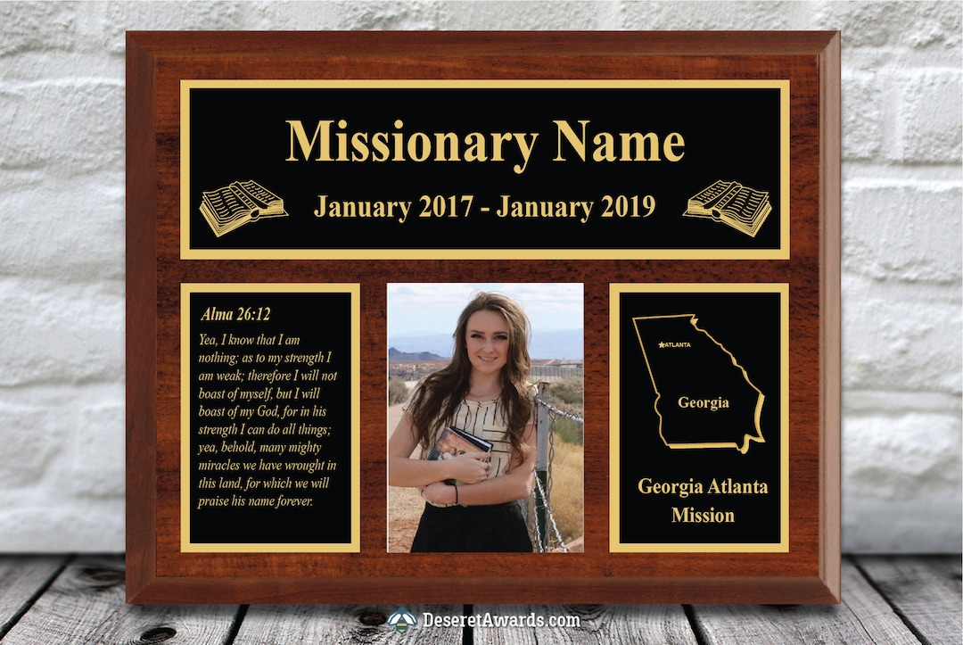 LDS Missionary Plaque | Custom Design | Personalized Plaque ...