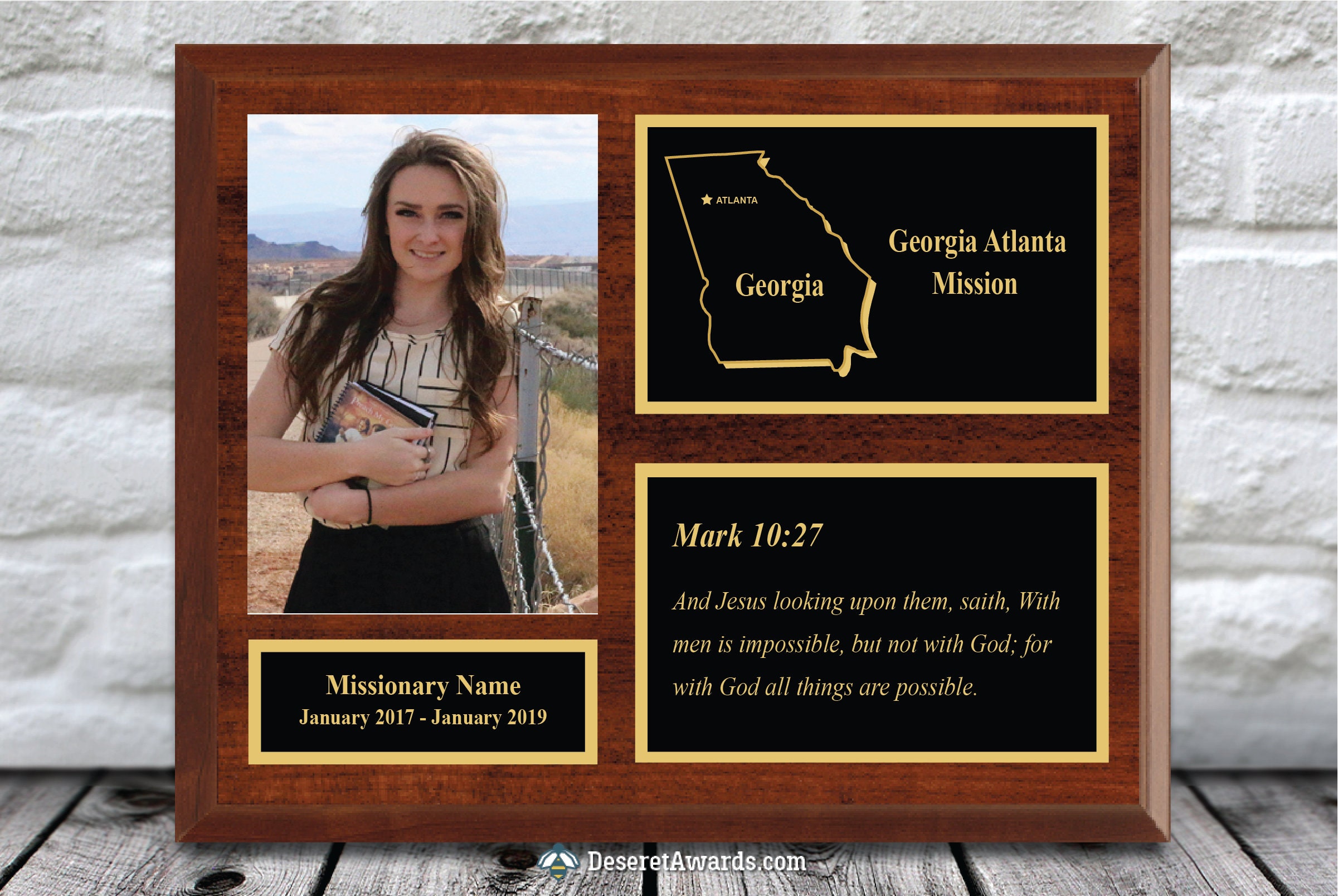 LDS Missionary Plaque | Custom Design | Personalized Plaque ...