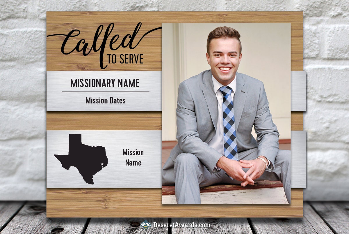 LDS Missionary Plaque Personalized | Custom Mission Call Gift | Mission ...