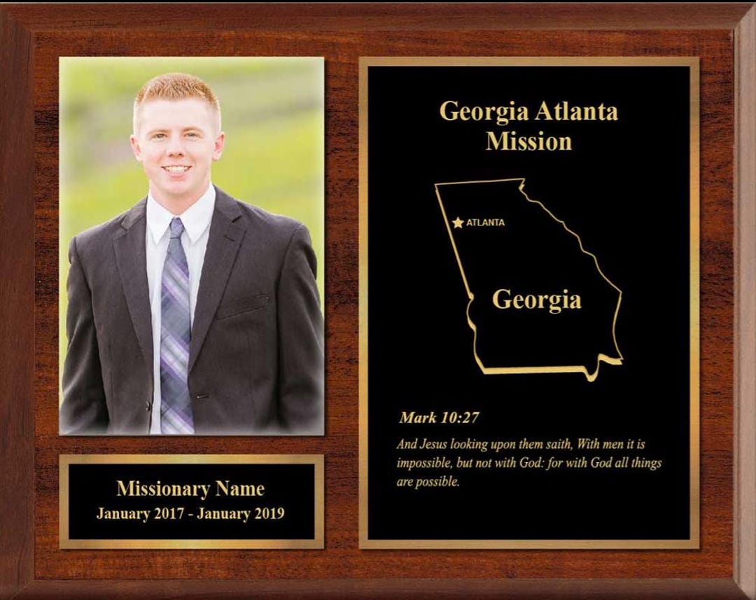 LDS Missionary Plaque Personalized | Custom Mission Call Gift | Mission ...