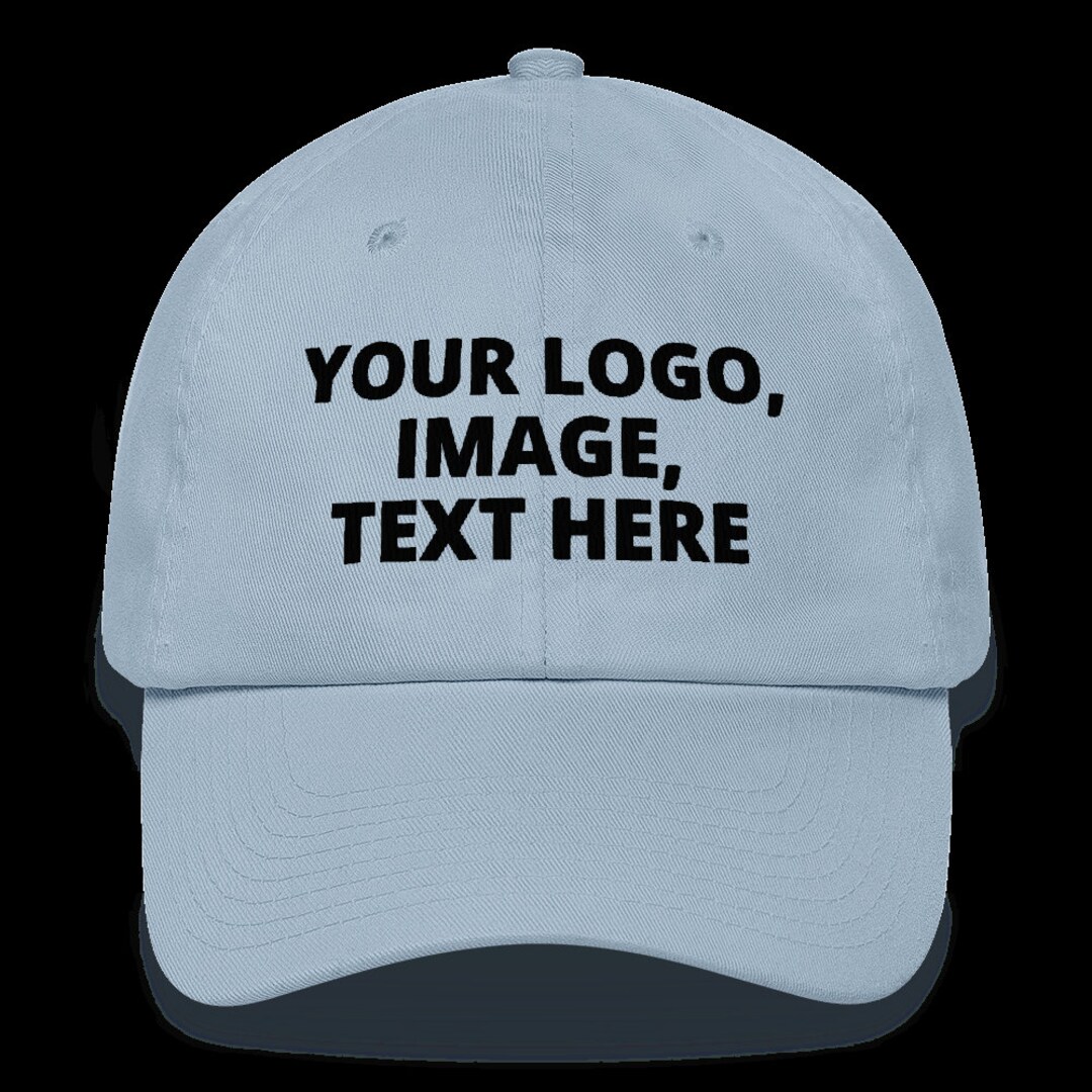 Light Blue Dad Hat, Add Your Logo, Image or Text on This Dad Hat. - Etsy