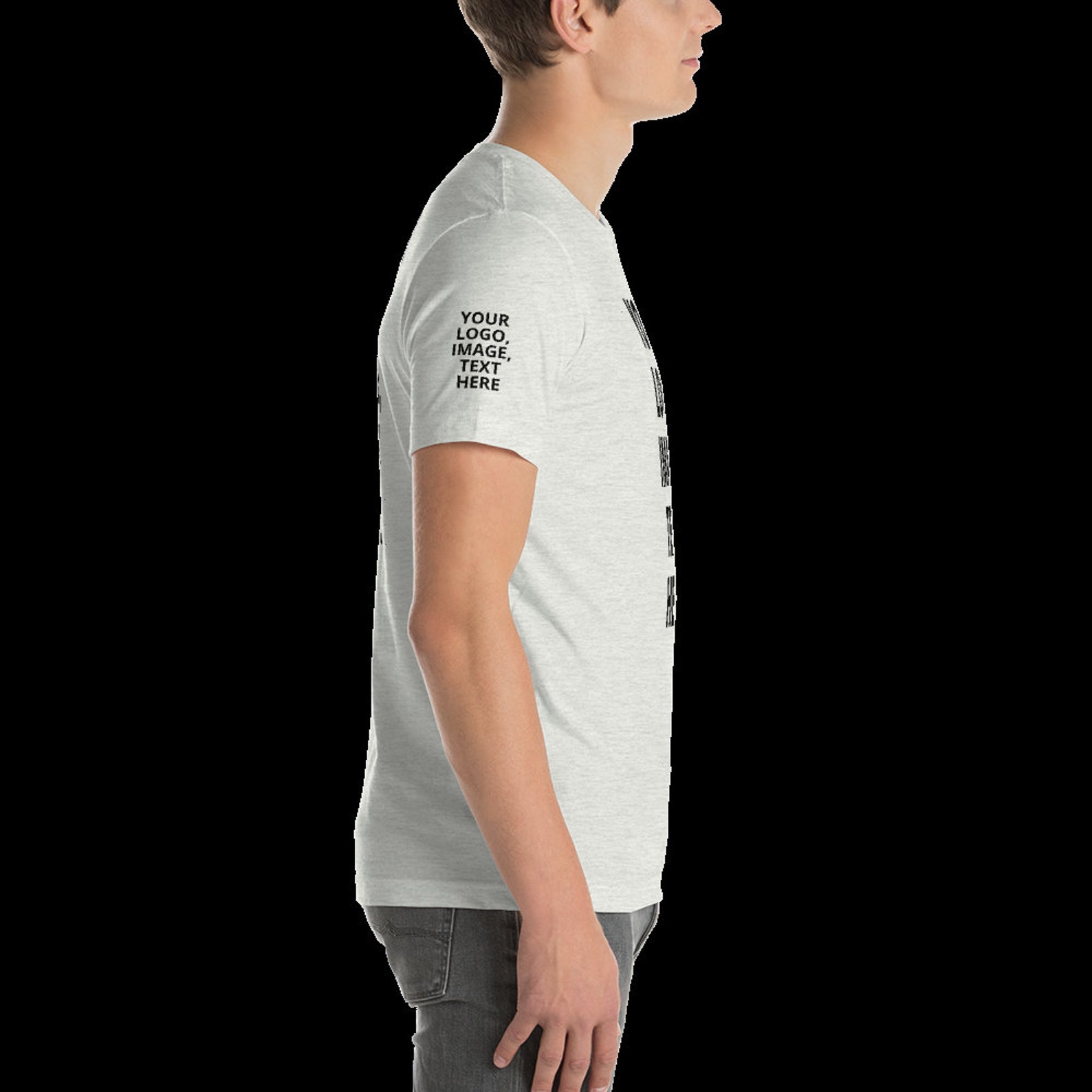 Ash Men T Shirt, Add Your Logo, Image or Text on This Shirt. - Etsy