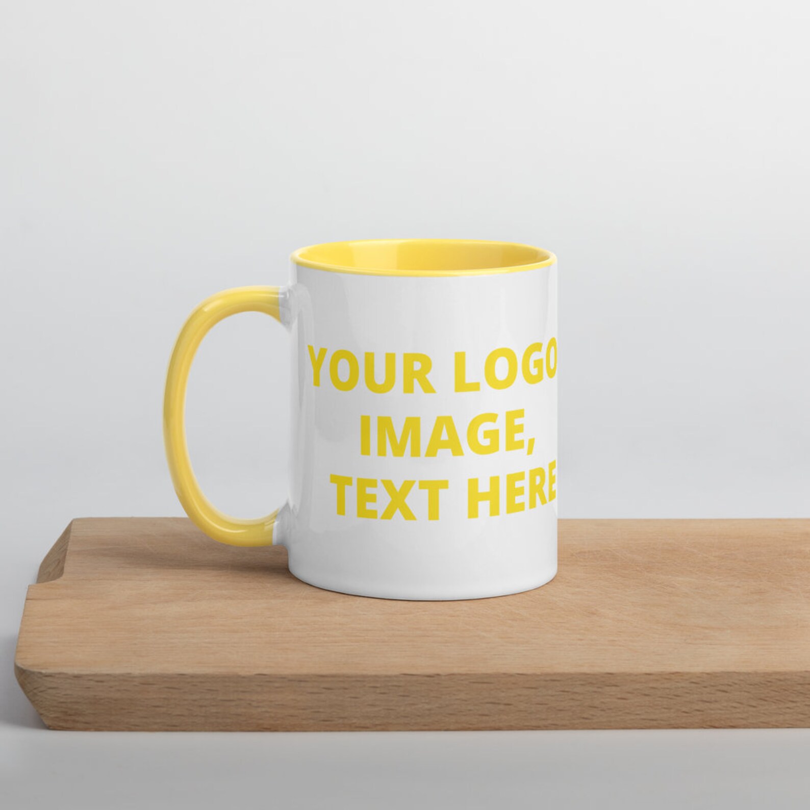 Yellow Mug Add Your Logo Image or Text on This Mug. - Etsy